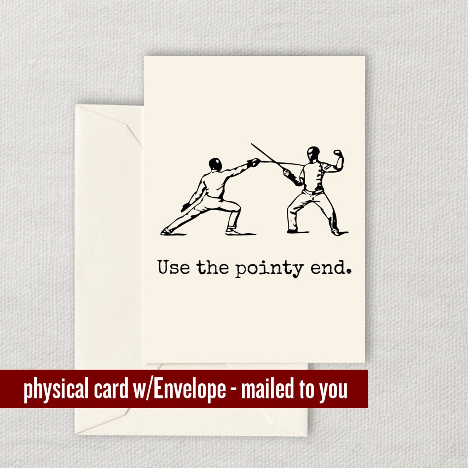 Fencer Birthday Card Fencing Greeting Card Funny Fencing - Etsy