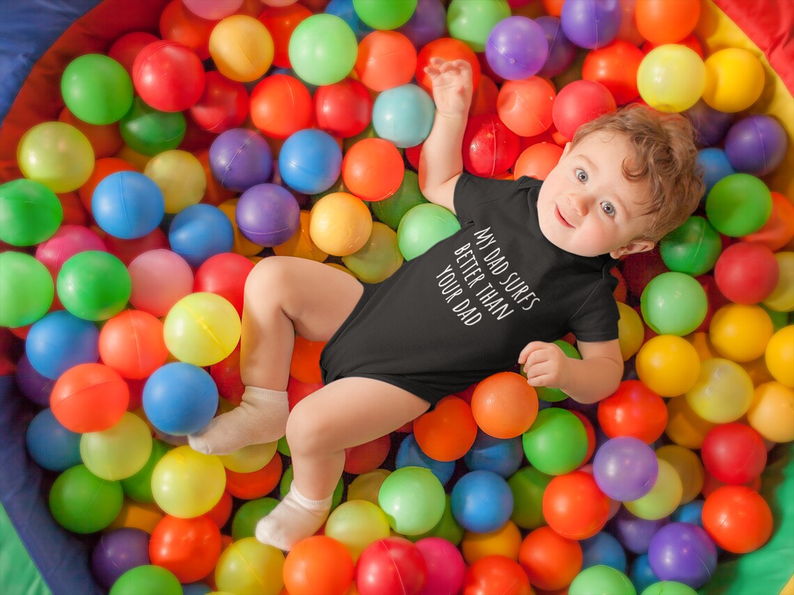 Cute Surfing Baby One-piece Surfer Baby Shirt My Dad Surfs - Etsy Australia