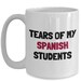 Spanish Teacher Mug Spanish Teacher Gift Idea Tears of My - Etsy