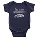 Cute Logging Baby Shirt - Logger Baby One-piece - How My Daddy Rolls ...