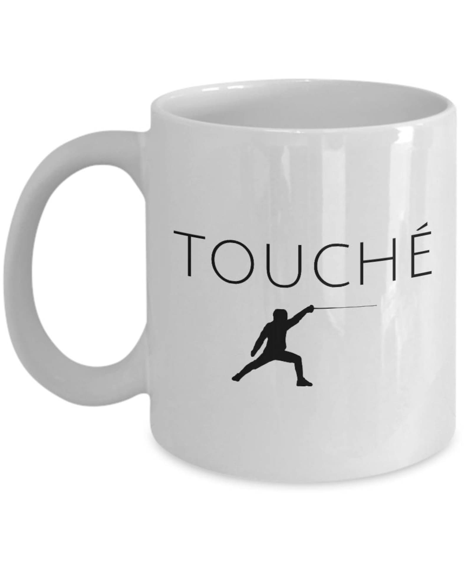 Fencing Coffee Mug - Swordplay Present - Fencer Gift Idea - Touche - Etsy