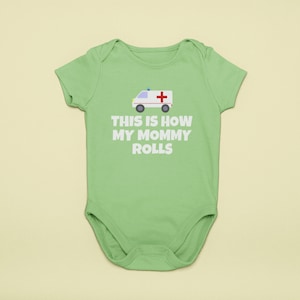 Cute Ambulance Baby One-piece - Paramedic Baby Shirt - EMT, EMS Baby ...