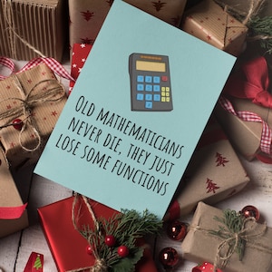 Math Birthday Card - Printable Math Card - Math Teacher Gift Card ...