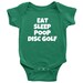 Funny Baby One-piece - Disc Golf Baby Shirt - Eat Sleep Poop Disc Golf ...