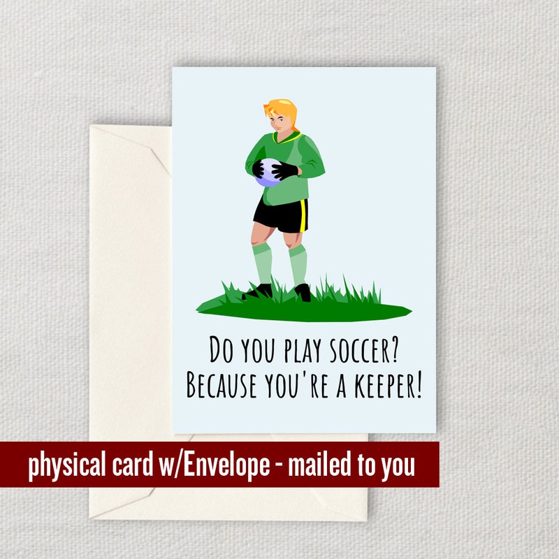 Soccer Card - Etsy