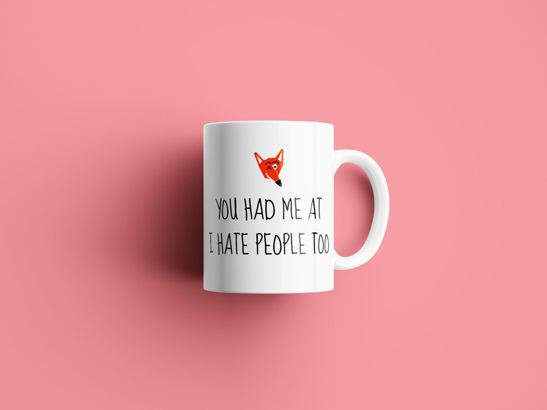 Funny Valentine Mug - Antisocial Gift Idea - INTJ Present - I Hate ...