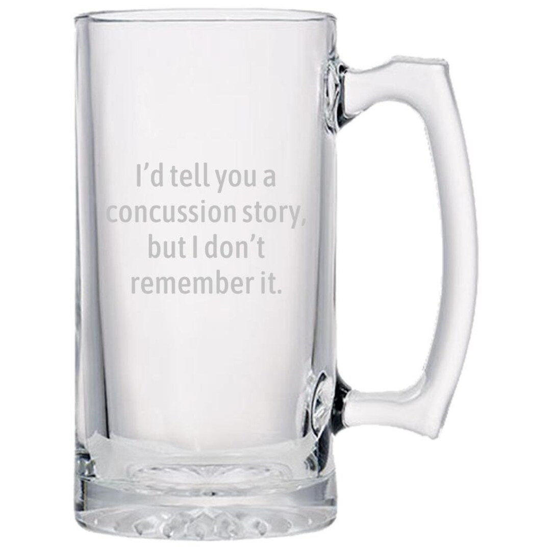 Concussion Gift Concussion Beer Mug Head Injury Gift Concussion ...
