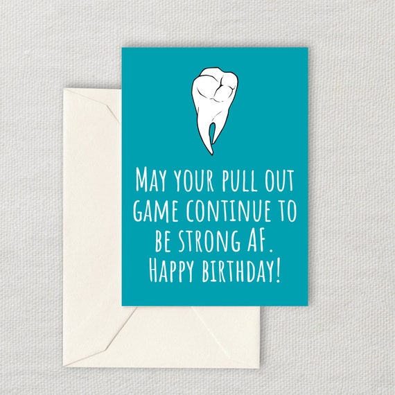 Printable Dentist Birthday Card Funny Dentist Printable Card | Etsy