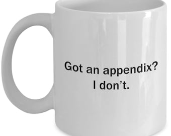 Funny Appendicitis Get Well Gift Mug Appendectomy Recovery - Etsy