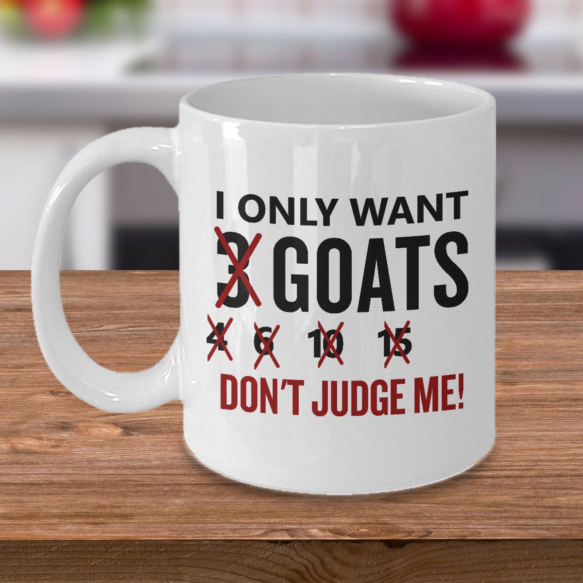 Funny Goat Lover Coffee Mug – 'don't Judge Me' Goat Gift - Etsy