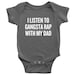 Funny Baby One-piece - Hip Hop Baby Clothes - Gangsta Rap With My Dad ...
