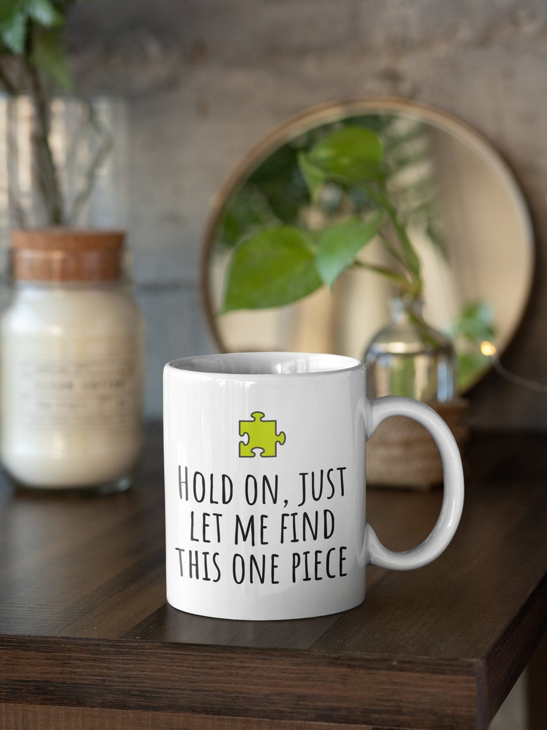 Jigsaw Puzzle Mug - Puzzle Mug - Puzzle Lover Gift Idea - Let Me Find This One Piece - Etsy