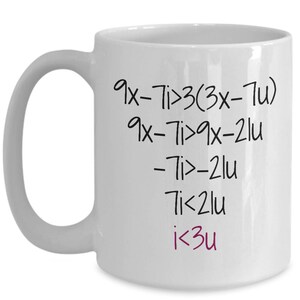 Math Nerd Mug - Cute Math Teacher Gift - Valentine's Day Present ...