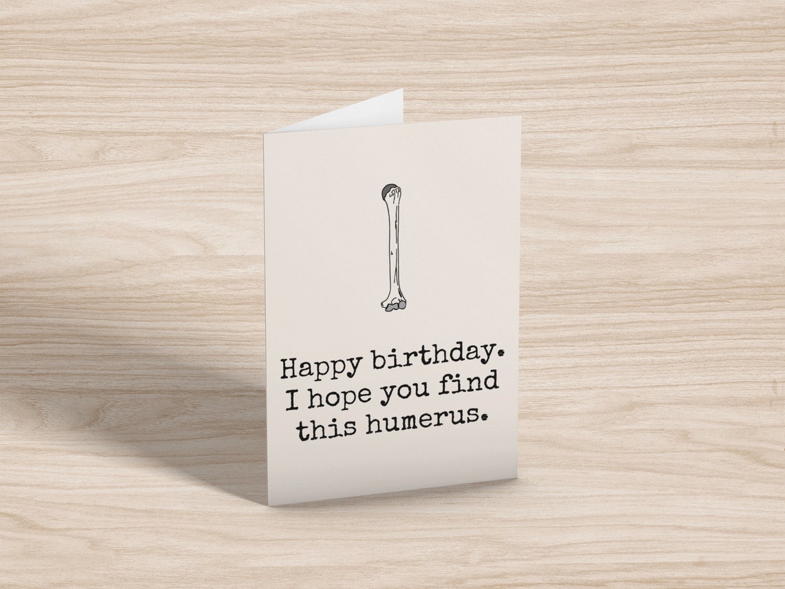Printable Archeologist Birthday Card Funny Archeology | Etsy