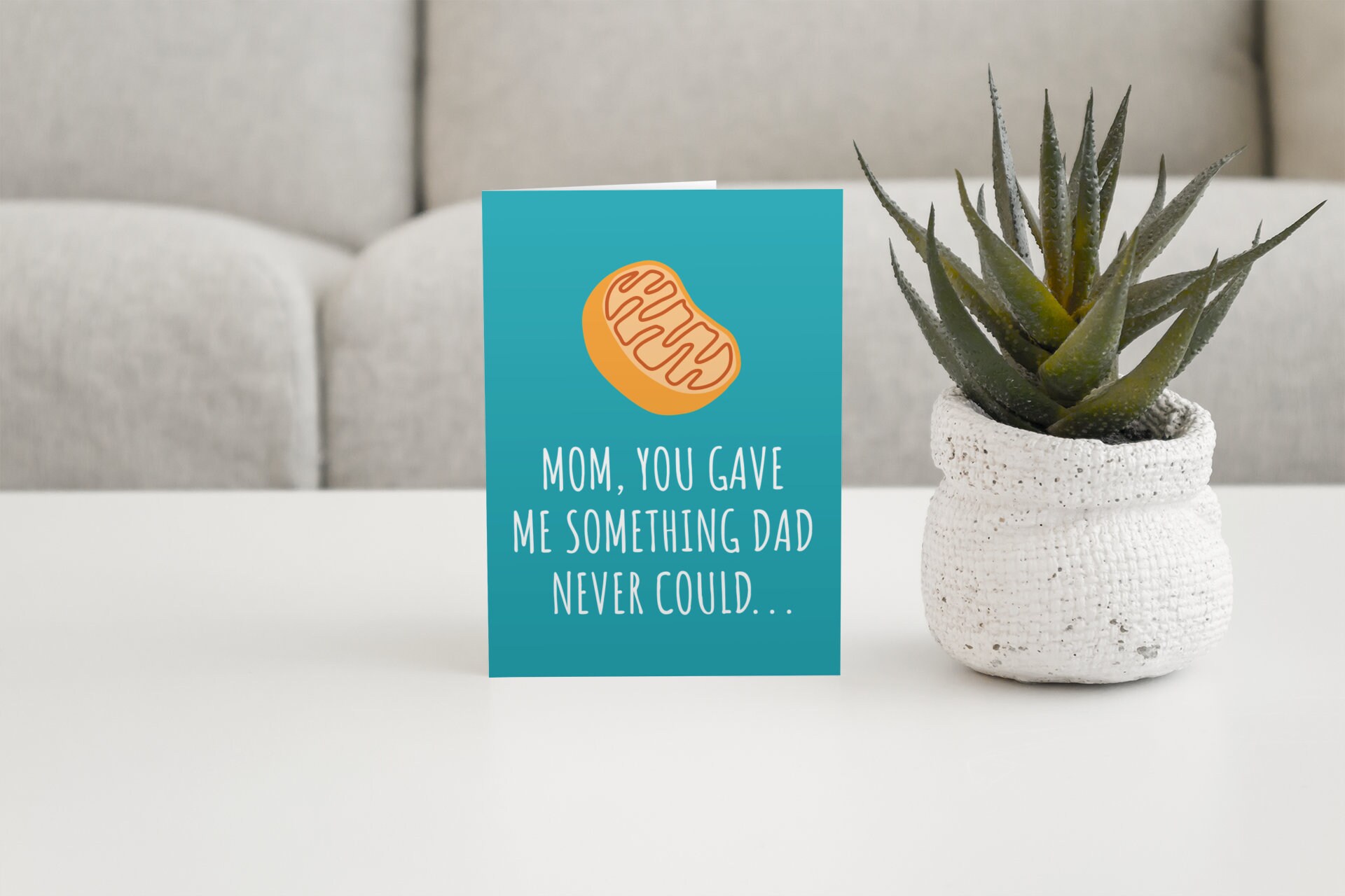 Funny Genetics Card - Biology Geek Printable Card - Mother's Day Card ...