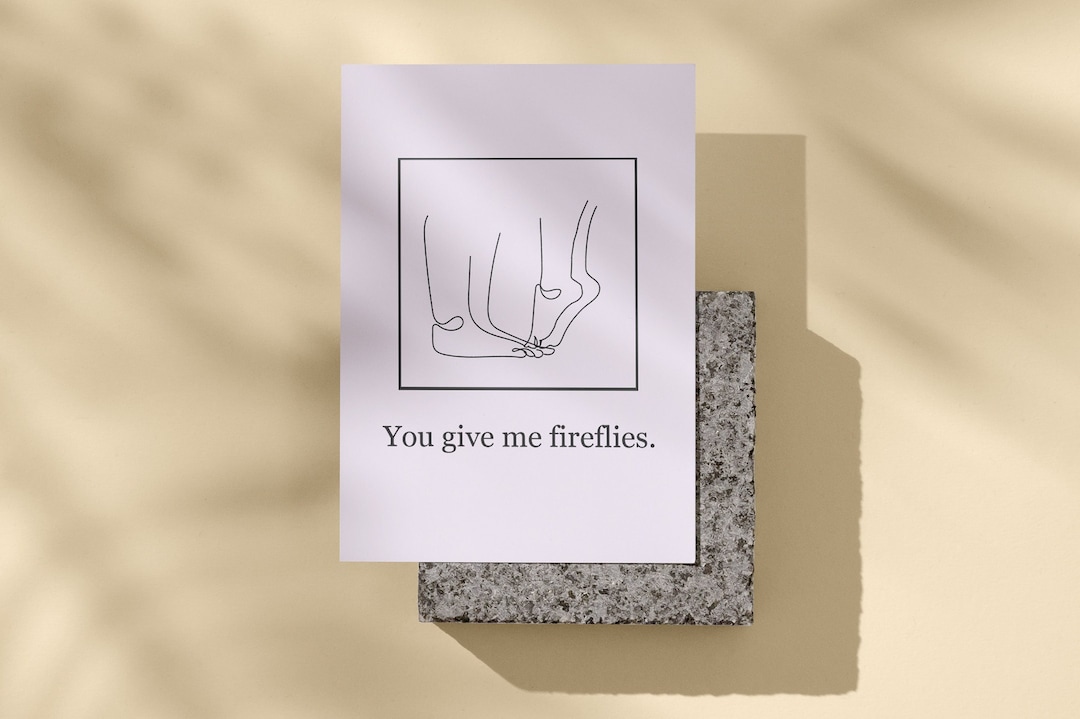 Encouraging Card for Loved One - Cute Line Art Card - Inspirational ...