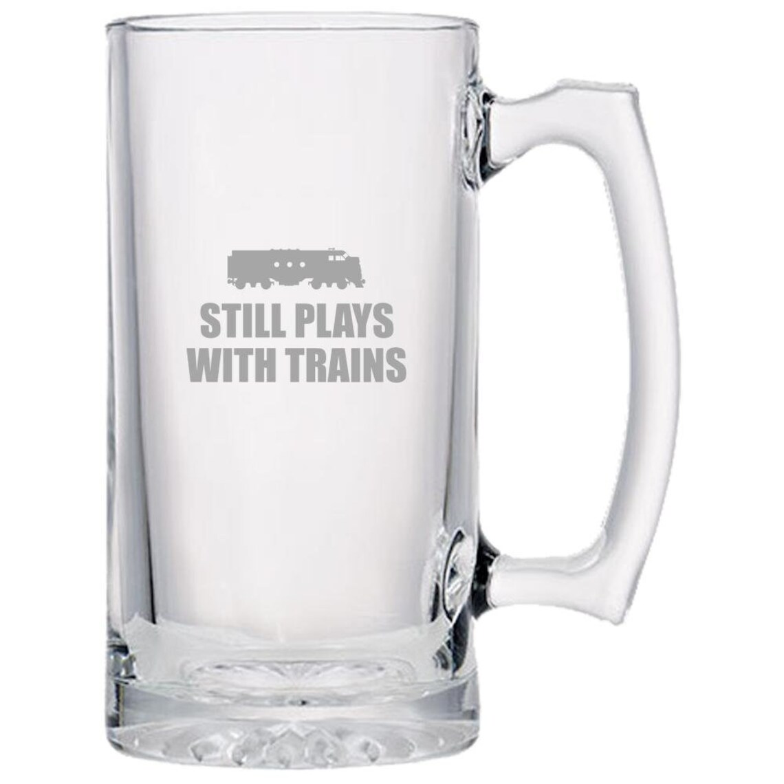 Railfan Gift - Railway Enthusiast Beer Mug - Railroad Engineer Present ...