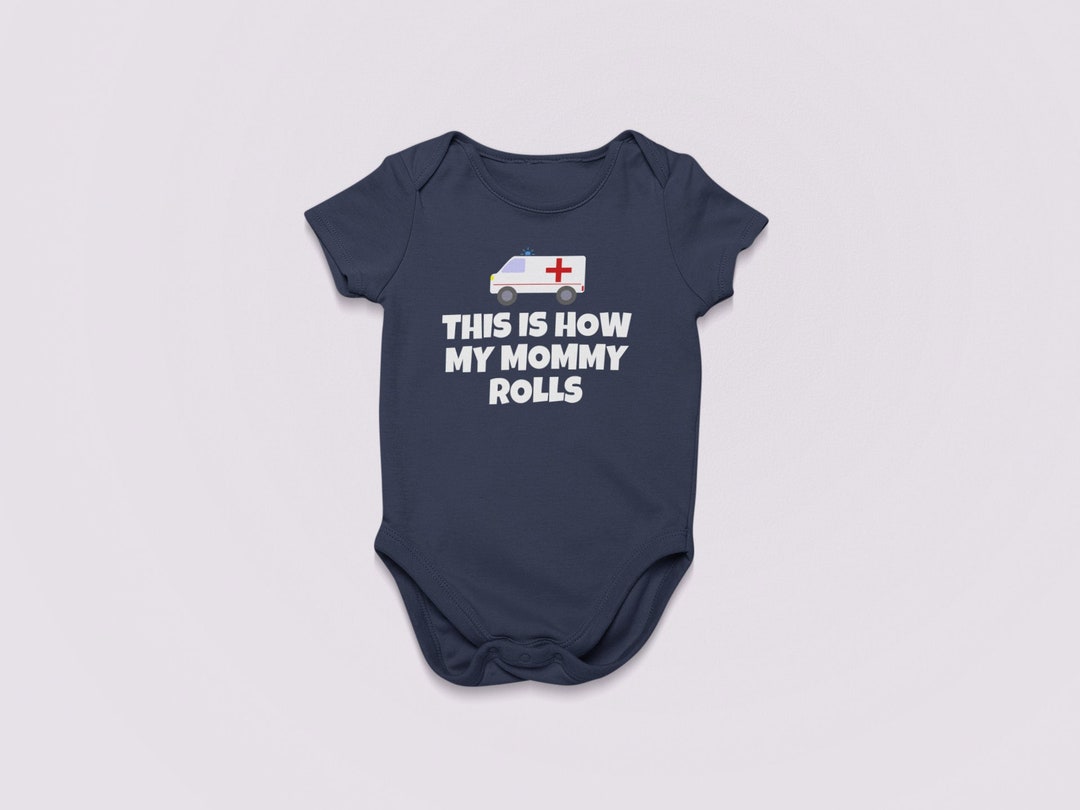 Cute Ambulance Baby One-piece - Paramedic Baby Shirt - EMT, EMS Baby ...
