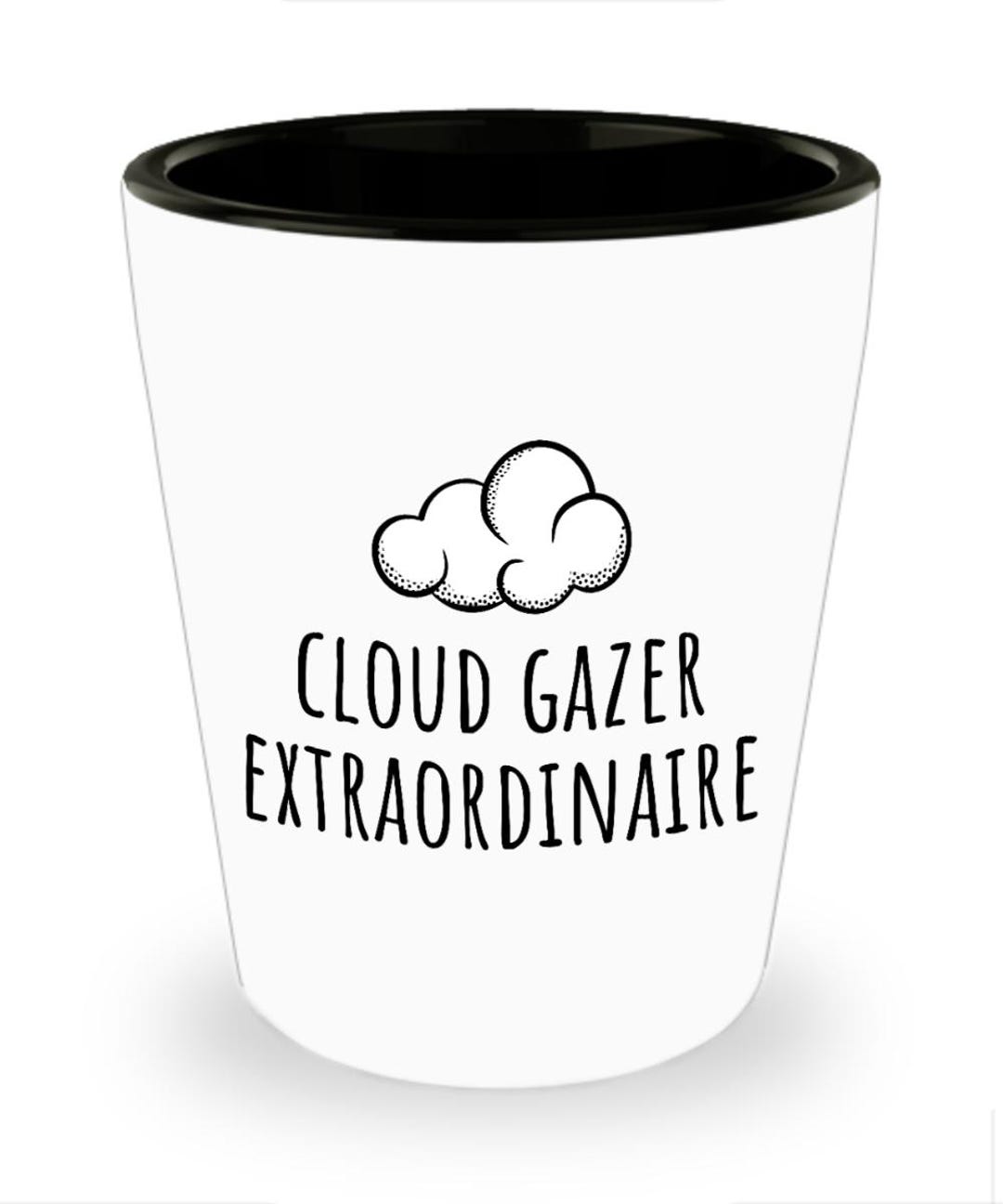 Cloud Watching Ceramic Shot Glass Cloud Watcher Gift Cloud Gazing Gift ...