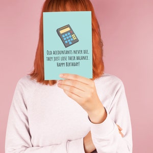 Funny Accountant Birthday Card - Printable Accountant Birthday Card ...