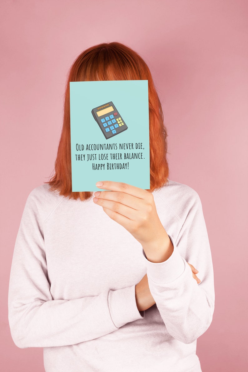 Funny Accountant Birthday Card Printable Accountant Birthday - Etsy