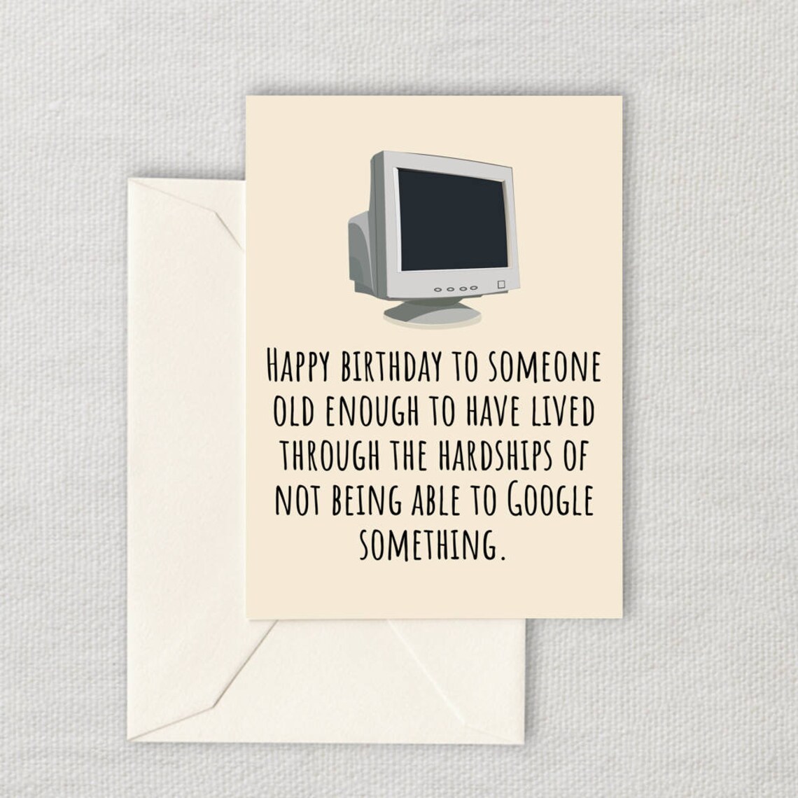 Funny Printable Birthday Card Computer Geek Sarcasm - Etsy