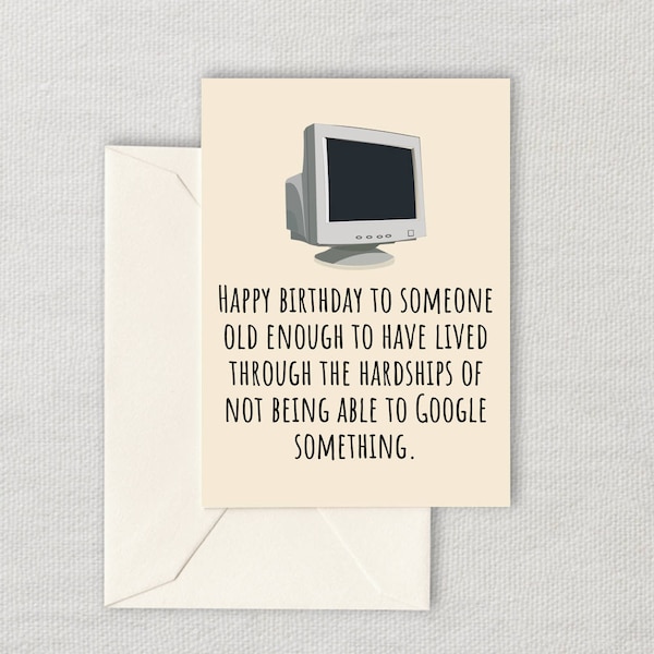 Geek Birthday Card - Etsy