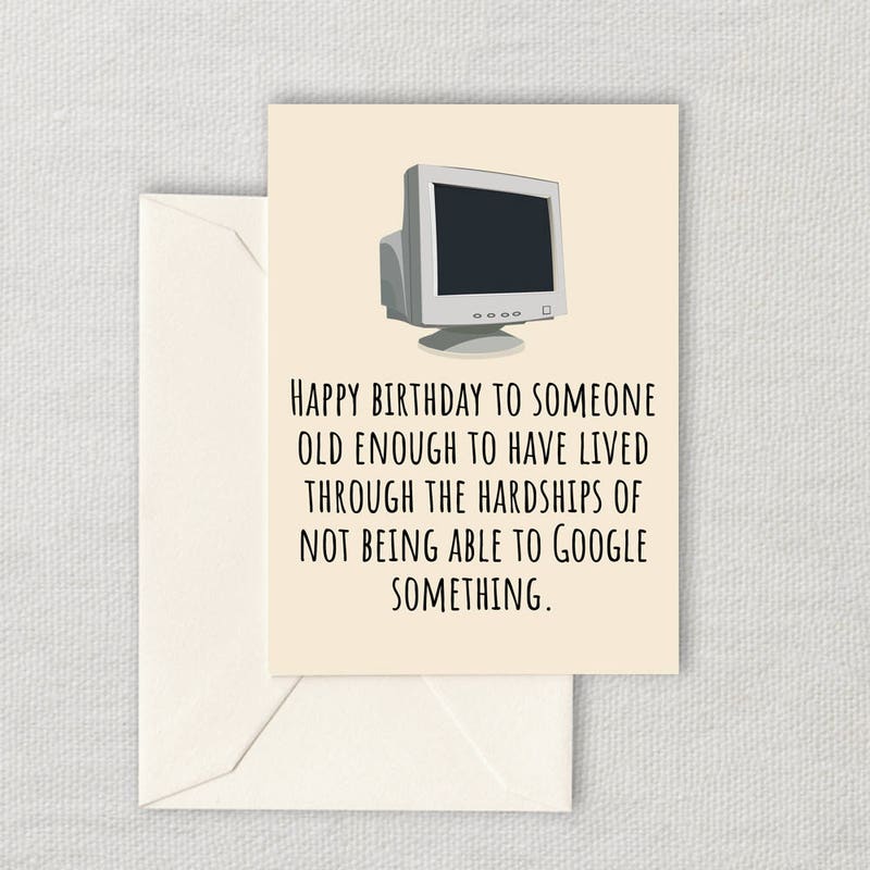 Geek Birthday Card - Etsy