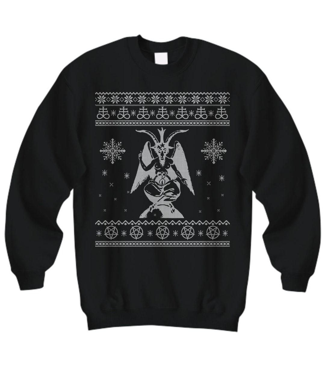 Baphomet Ugly Sweater Satan Ugly Christmas Sweater Devil - Etsy Canada