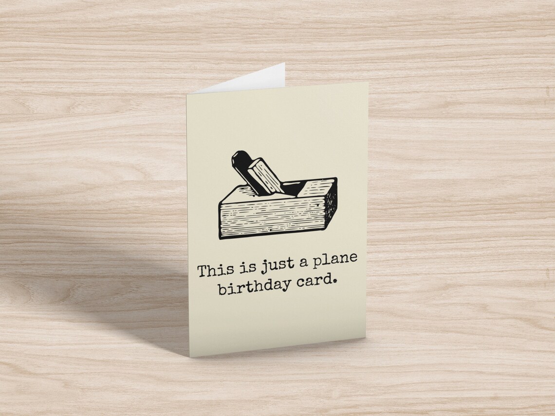 Carpenter Printable Birthday Card Woodworker Printable - Etsy