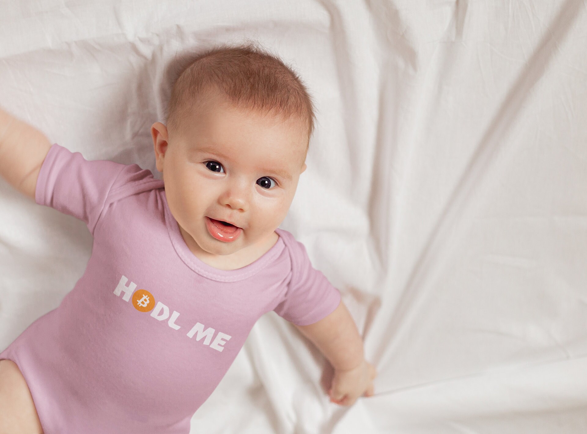 Funny Baby One-piece Bitcoin Baby Shirt Hodl Me Crypto - Etsy