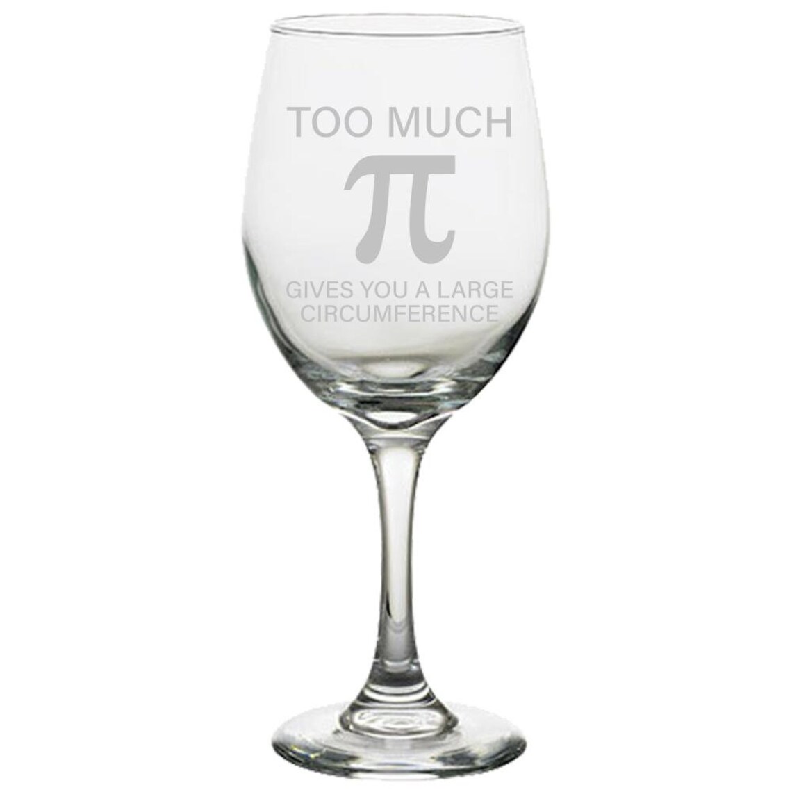 Math Wine Glass Gift for High School Teacher Pi Day | Etsy