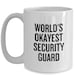 Security Guard Mug - Funny Security Officer Gift - World's Okayest ...