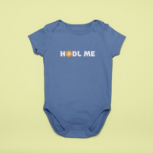 Funny Baby One-piece - Bitcoin Baby Shirt - Hodl Me - Crypto Currencies ...