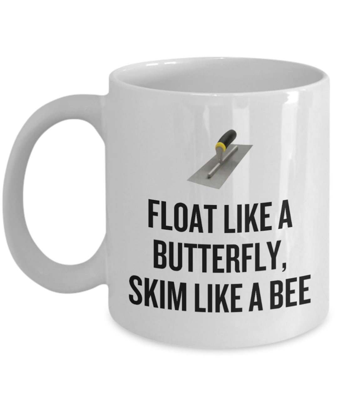 Funny Plastering Mug - Plasterer Gift Idea - Float Like A Butterfly ...