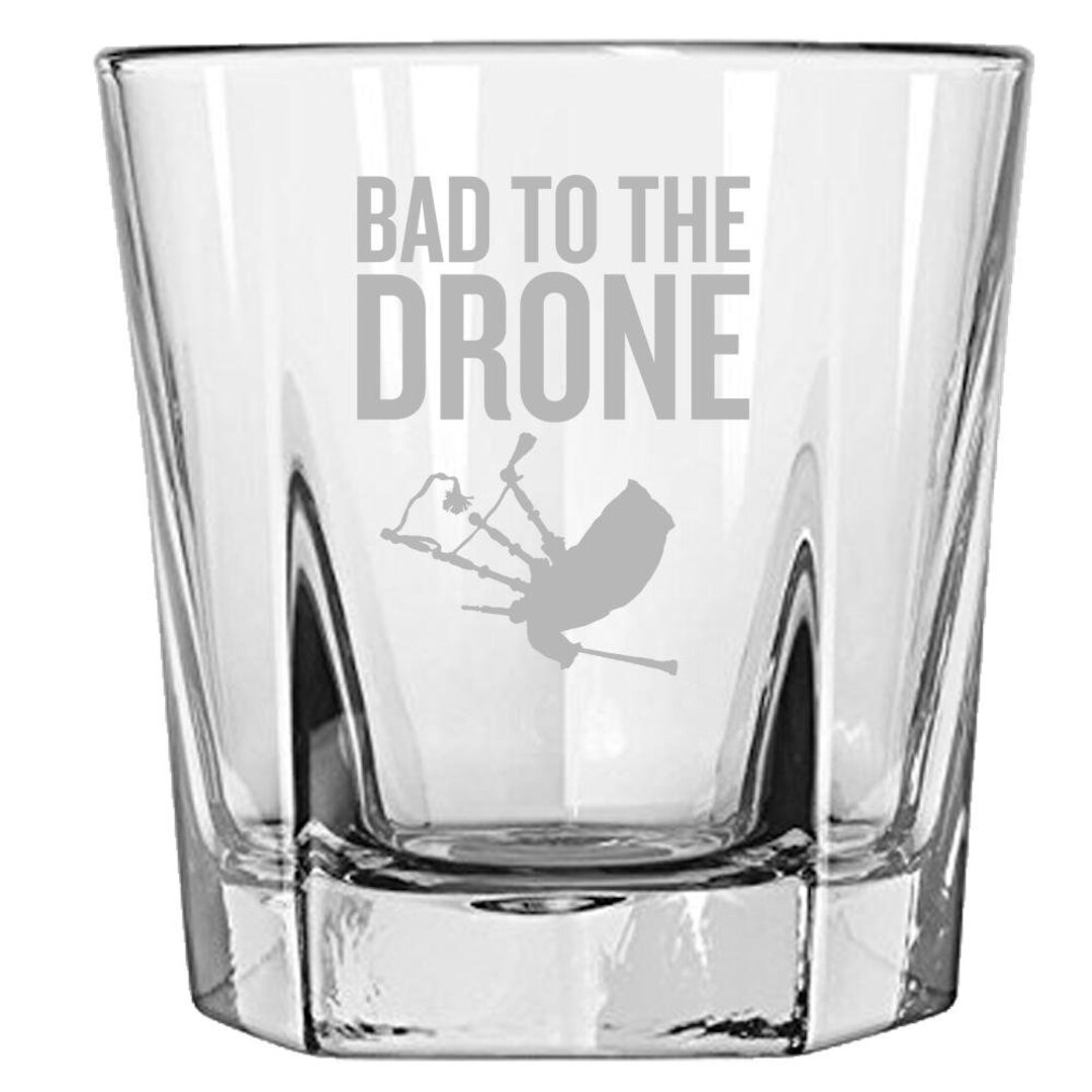Funny Bagpipes Rocks Glass - Bagpiper Gift Idea - Piper Present - Bad ...