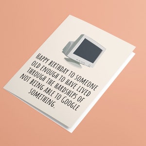 Funny Printable Birthday Card - Computer Geek - Sarcasm Birthday Card ...