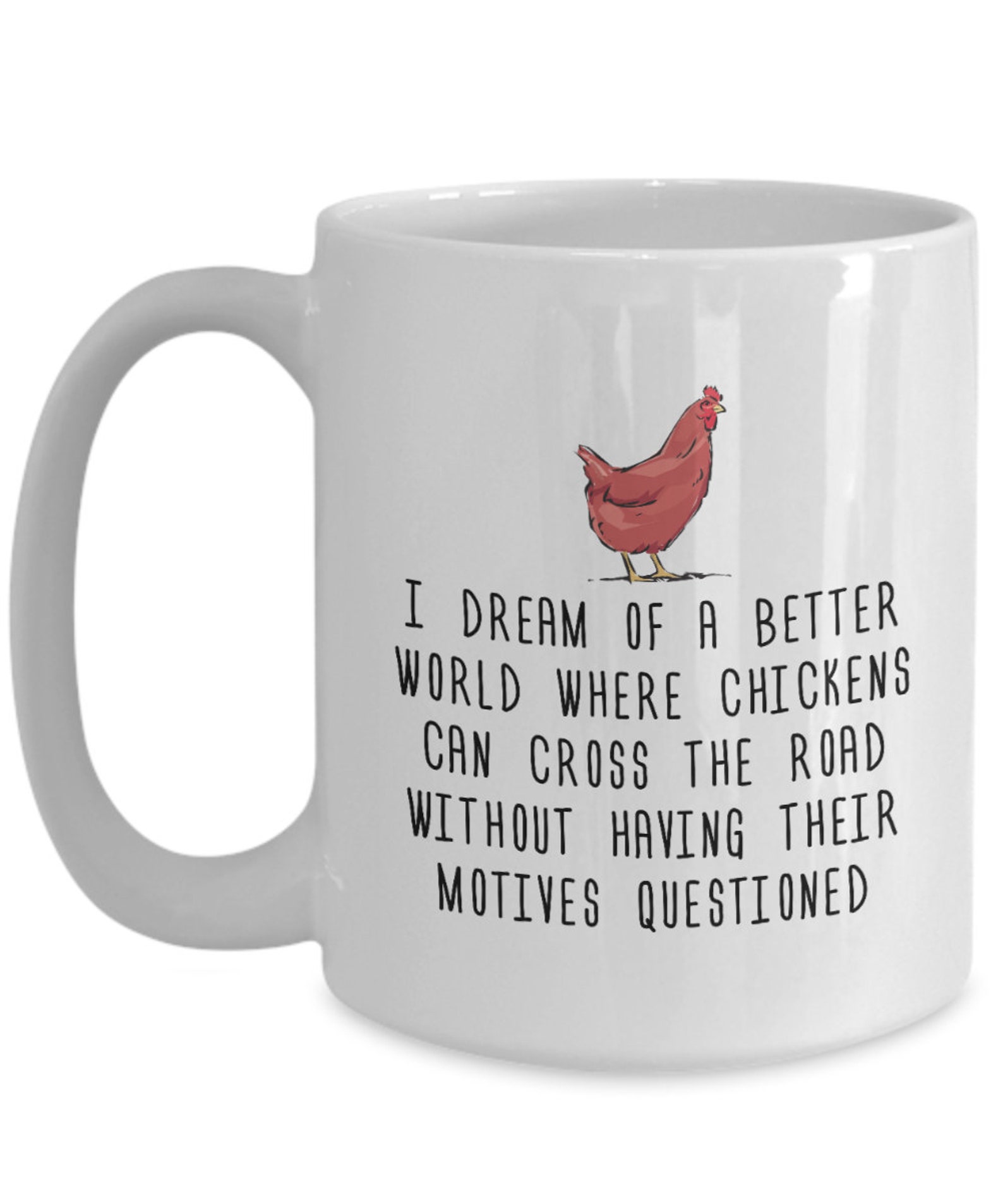 Funny Chicken Mug Hen Coffee Mug Chicken Lover Gift Pet | Etsy