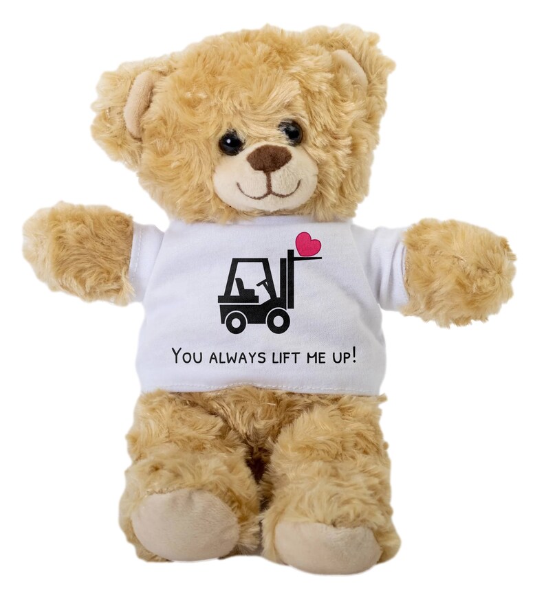 Cute Forklift Teddy Bear - Forklift Operator Valentine - Forklift Gift ...