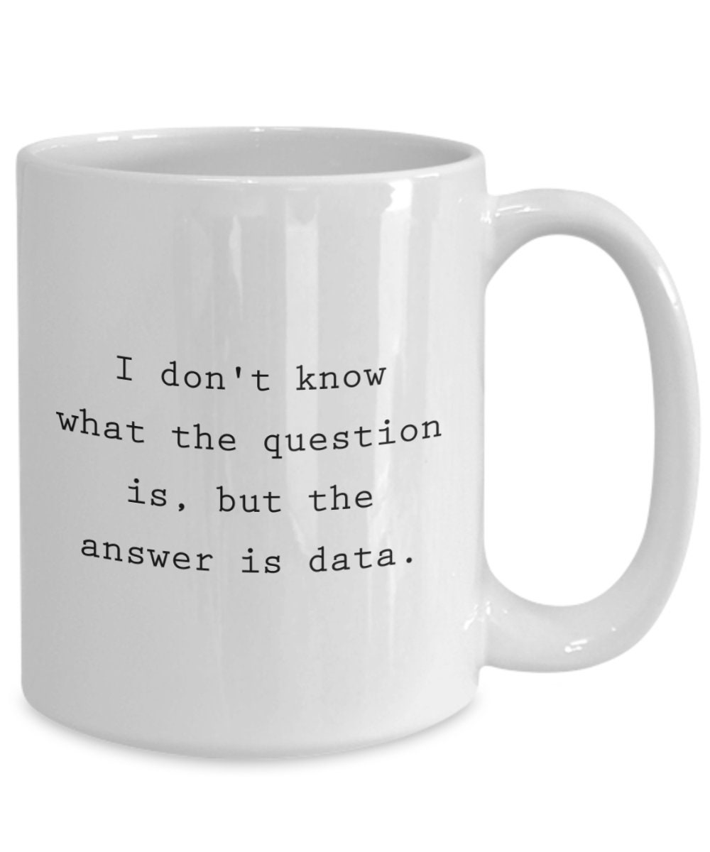 Data Analyst Gift Data Analysis Mug Data Scientist Present - Etsy