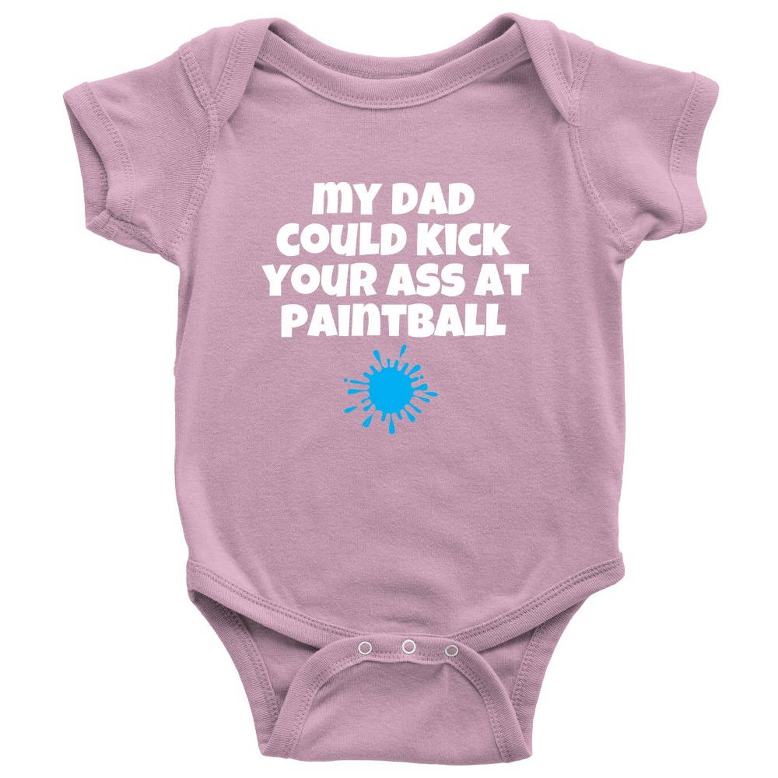 Paintball Baby One-piece - Cute Baby Shirt - Paintball Dad - Custom ...