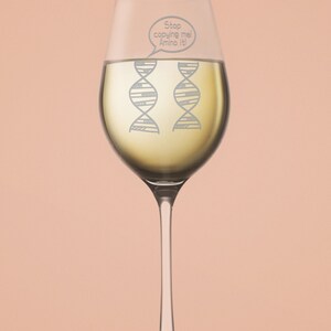 Geneticist Wine Glass - Funny Genetics Gift Idea - Biology Gift - DNA ...