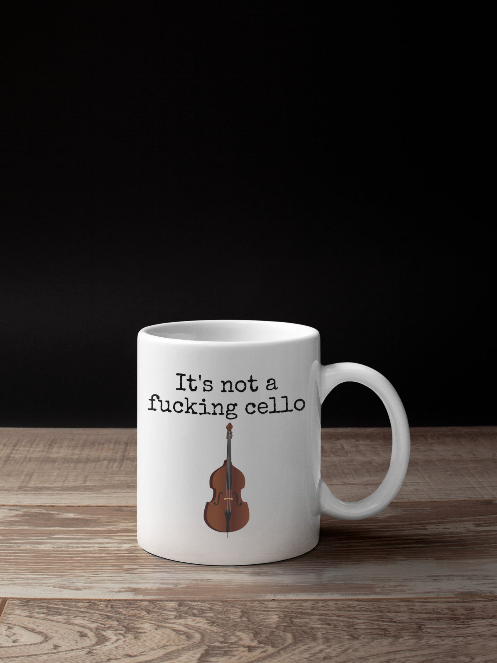 Funny Bass Coffee Mug - Double Bass Gift - Bass Player Present - It's ...