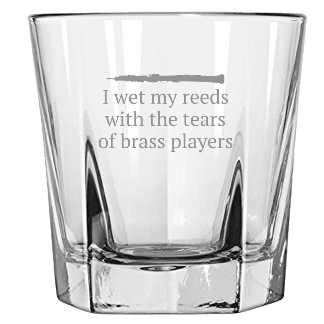 Funny Oboe Rocks Glass - Oboe Gift Idea - Oboist Present - Tears of ...