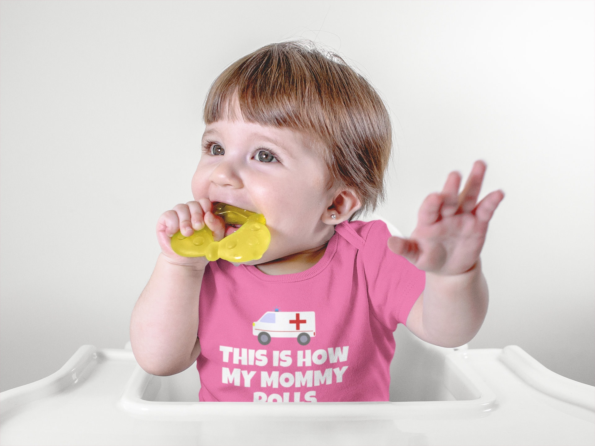 Cute Ambulance Baby One-piece - Paramedic Baby Shirt - EMT, EMS Baby ...
