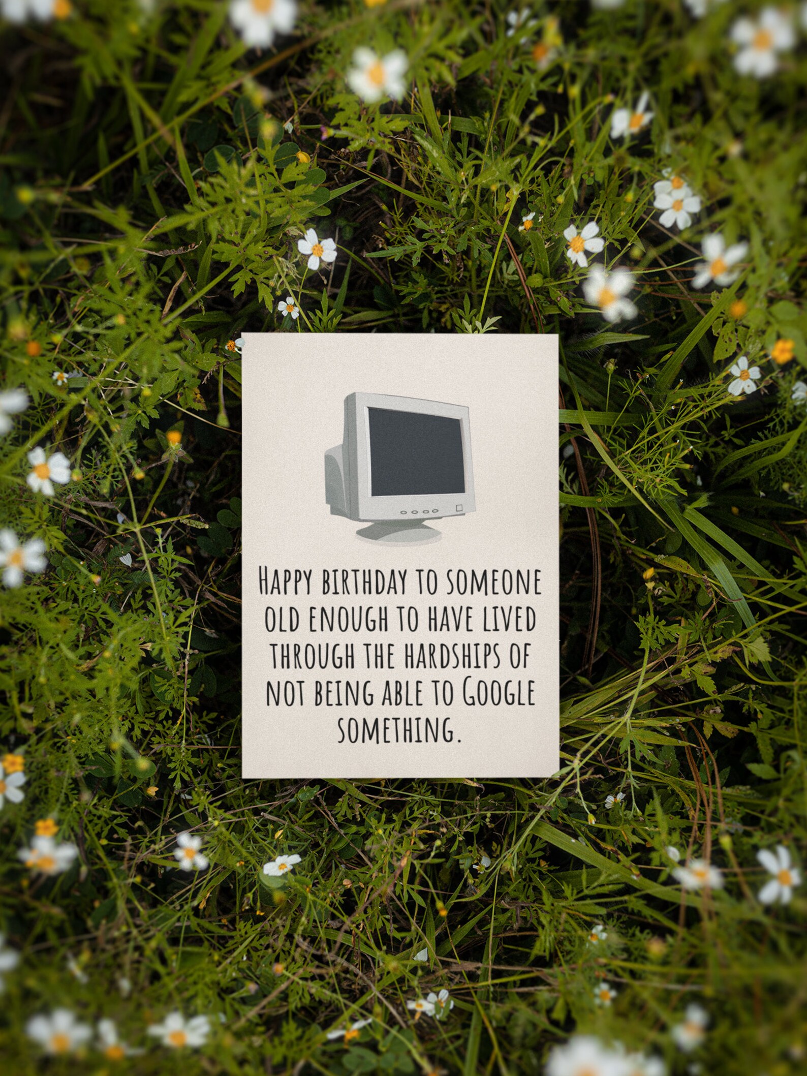 Funny Printable Birthday Card Computer Geek Sarcasm | Etsy