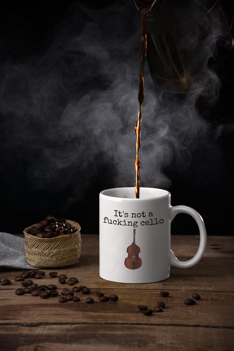 Funny Bass Coffee Mug Double Bass Gift Bass Player Present - Etsy