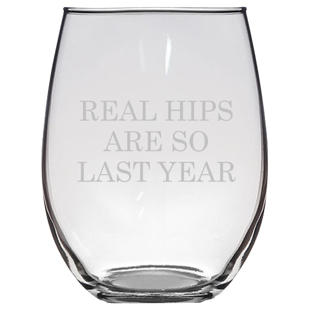 Hip Replacement Gift - Hip Surgery Wine Glass - Stemless Wine Glass ...