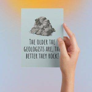 Funny Geology Birthday Card - Printable Geologist Birthday Card - the ...