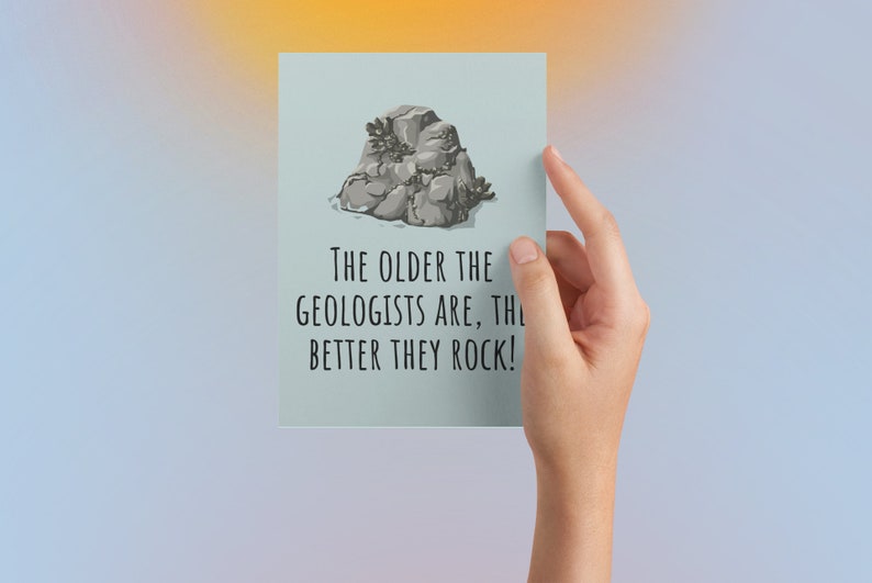 Funny Geology Birthday Card Printable Geologist Birthday - Etsy